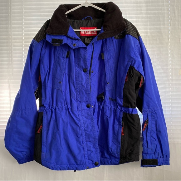 Marker | Jackets & Coats | Marker Blue And Black Skii Jacket With ...